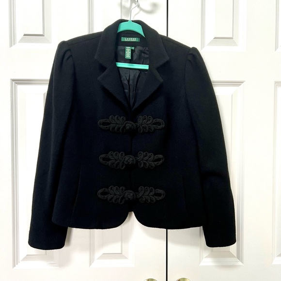 Lauren Ralph Lauren | Jackets & Coats | Lauren Wool Blend Black Dressy ...
